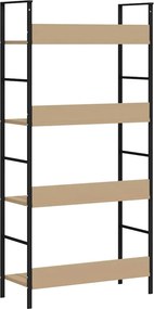Knihovna se 4 policemi dub 60x27,6x124,5 cm kompozitní dřevo 288223