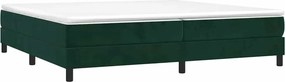 Box spring postel s matrací tmavě zelená 200x200 cm samet 3144354