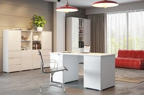 Casarredo - Komfort nábytek Komoda SELENE 36, 4D1S bílá lesk