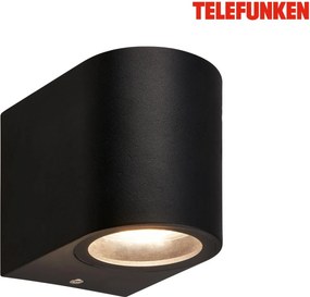TF 322905TF TELEFUNKEN venkovní nástěnné svítidlo, ochrana proti stříkající vodě, bez vypínače, černá - BRILONER