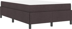 Postel s boxspringem Tmavě hnědá 120 x 190 cm textil 3398846