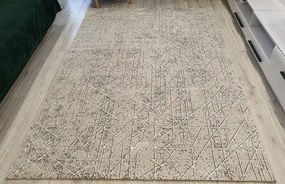 HU Moderní béžový koberec Artiste 23241-CREAM Rozměr: 60x110 cm