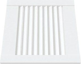 Nábytková dvířka lamelový design 2 ks bílá 39,5x39,4cm borovice 151143