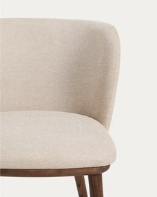 Béžová čalouněná barová židle (výška sedáku 65 cm) Ciselia – Kave Home