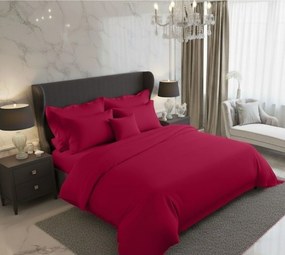 Saténové povlečení LUXURY COLLECTION vínové - 1x 140/220, 1x 70/90cm