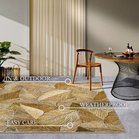 Villeroy & Boch Kusový koberec 106059 Gold, Black – na ven i na doma, 160x235, žlutá, chodba / předsíň