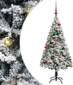 Umělý vánoční stromeček Bílá 150 cm PVC, ocel a plast 3396957