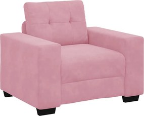 Set pohovek 3 ks Růžová samet 3324642