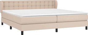 Box spring postel s matrací cappuccino 200 x 200 cm umělá kůže 3127336