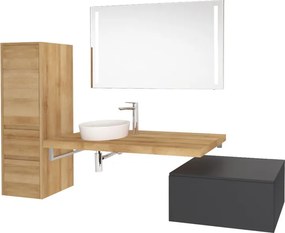 Mereo Mereo, Umyvadlo na desku bez přepadu, 355x120 mm, kulaté, keramické, UC363612C