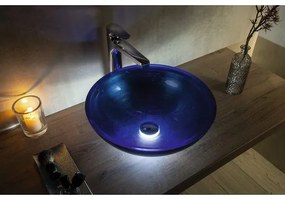 Sapho Murano Blu Skleněné umyvadlo 40x14 cm, modrá AL5318-65