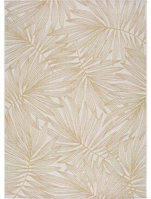 Béžový venkovní koberec Universal Hibis Leaf, 160 x 230 cm