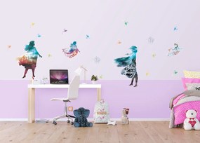 Dětská samolepka na zeď Disney Frozen – siluety | 65 x 85 cm | DDK2319