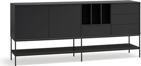 Černá komoda 220x98x45 cm Platt – Teulat