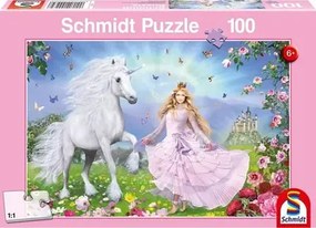 SCHMIDT Puzzle Princezna jednorožců / 100 dílků