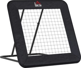 HOMCOM Skládací fotbalová branka Rebounder Odrazová stěna s 5 stupni nastavení pro více sportů 128x118x108-120cm | Aosom.de