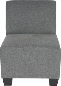 Modulární 3místná rozkládací pohovka Lyon, látka/textil ~ šedá, bez područek