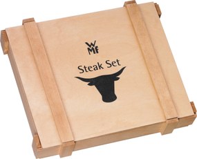 Sada steakových příborů Geschenkidee v dřevěném pouzdře 12 dílů