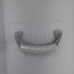 Nafukovací vířivka, šedá / bílá, 2-4 os, 600 l, KAMINO NEW TYP 3