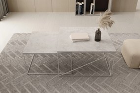 ADRK Furniture Konferenční stolek 2v1 Licco CT-LIC-W-BE