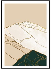 Plakát Zlaté pohoří II Rozměr plakátu: 30 x 40 cm