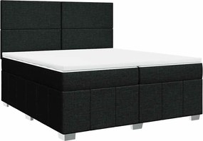 Box spring postel s matrací černá 200x200 cm textil 3294070