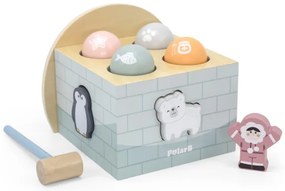 Dřevěná zatloukačka s kladívkem Viga 44097 PolarB Iglu
