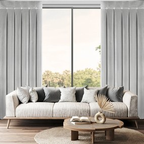 ZATEMŇOVACÍ ZÁVĚS NA POUTKÁCH ALITA 85X250 CM STŘÍBRNÁ