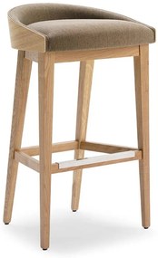 ACCENTO - Barová židle AIDA SGB WOOD - dřevěný opěrák