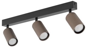 Bodové svítidlo TUNE 3xGU10/10W/230V černá/hnědá