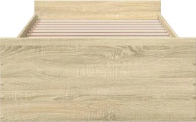 Rám postele se zásuvkami dub sonoma 75x190 cm kompozitní dřevo 3280351
