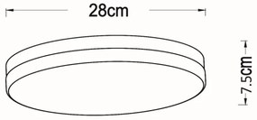 Lucide 79111/30/30 - LED Koupelnové svítidlo BISKIT LED/18W/230V IP44 černá