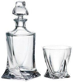 Set Whisky Quadro 1+6, crystalite