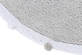 Lorena Canals koberce Pro zvířata: Pratelný koberec Bubbly Light Grey kruh - 120x120 (průměr) kruh cm