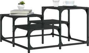 vidaXL Konferenční stolek 68 x 68 x 40 cm kompozitní dřevo [837751] Barva: Černá