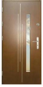 Vchodové dveře WZ 62 90L zlatý dub dovnitř otevření