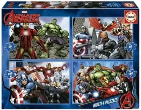 EDUCA Puzzle Avengers 4v1 / (50  80  100  150 dílků) / od 5 let