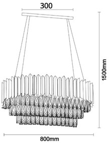 Brilagi - Lustr na lanku CARLOS 10xE14/40W/230V