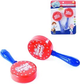 Rumba koule modro-červené 2 ks / Hudební nástroj / Plast / od 3 let