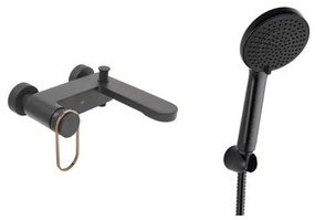 Vanová baterie SAT Fusion s vanovým setem 150 mm černá/bronz SATBSFU222CPCBRSET