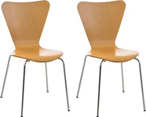 Sada 2 konferenčních židlí Calisto – přírodní