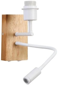 Brilagi - LED Nástěnná lampa NUBILA WOOD 1xE27/25W/230V + LED/3W dub/bílá