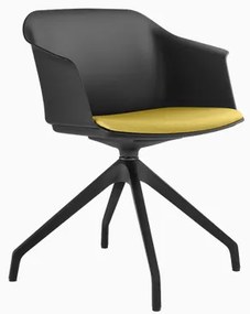 LD SEATING - Židle WAVE 030,F90 s čalouněným sedákem