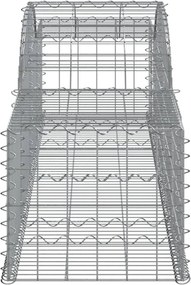 Klenuté gabionové koše 20 ks 300x50x40/60 cm pozinkované železo 3146661