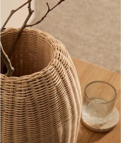 Ratanová váza v přírodní barvě (výška 40 cm) Zilna – Kave Home