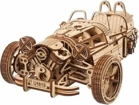 Ugears 3D dřevěné mechanické puzzle Tříkolka UGR-S / od 14 let / 457 d