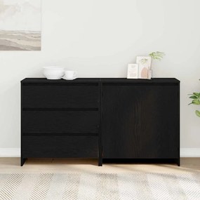 Servírovací skříň 2 ks Černá 70 x 41 x 75 cm Kompozitní dřevo 3332523