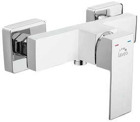 Laveo Kvadrato, sprchová baterie nástěnná h-120, chromová, LAV-BLQ_040D