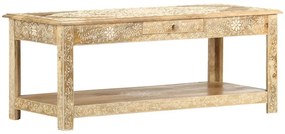 Konferenční stolek 110x50x45 cm ruční malba masivní mangovník 286146