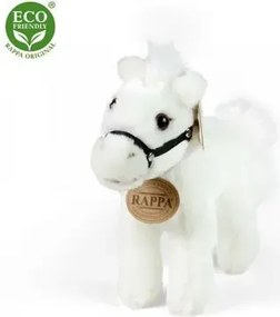 RAPPA Plyšový kůň bílý 20 cm / ECO-FRIENDLY / od 0 měsíců